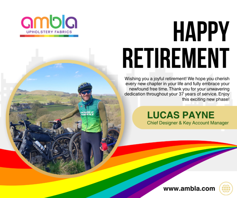 Happy Retirement Lucas! | Ambla Vinyl Upholstery Fabrics | Plastic Coated Fabric
